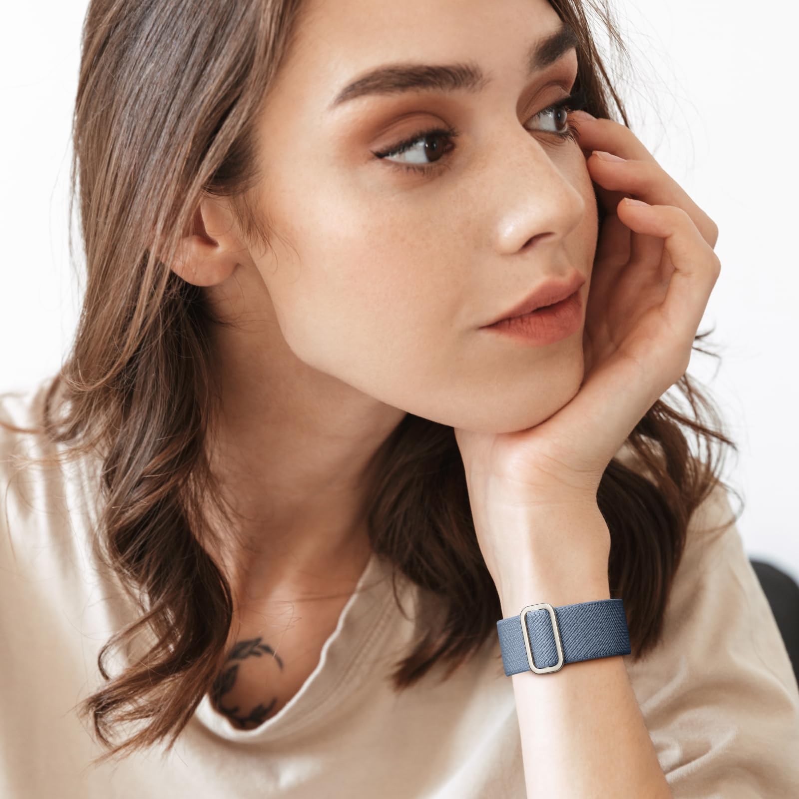 5 Pack Stretchy Bands Compatible with Samsung Galaxy Watch 7 6 5 4 FE ...