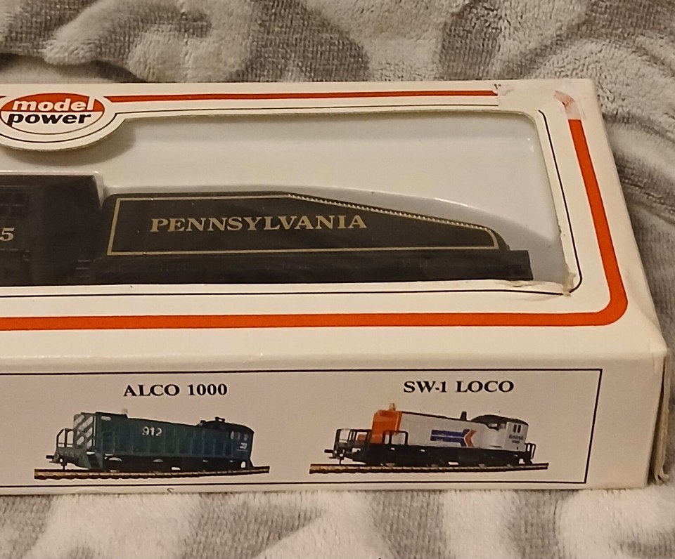 Model Power HO 6635 0-4-0 Pennsylvania Steam Locomotive Shifter Sloped ...