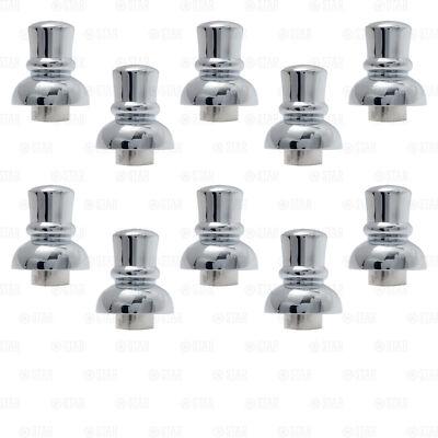 Beer Tap Handle Top Hat Finial Cap Topper Chrome Finish 5/16" Threads ...