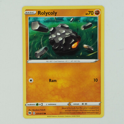 Rolycoly 031/073 Common Champions Path Pokemon Card | eBay
