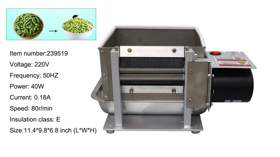 New 220V Electric Commercial Stainless Steel Edamame Sheller Pea ...
