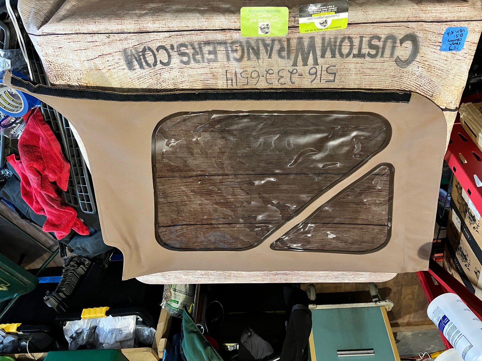 Rough Country Tan Spice Soft Top Jeep Wrangler TJ Drivers Side Window ...