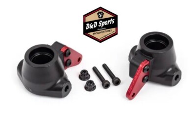 Traxxas 9637R Sledge Steering Blocks Left/Right Arms Aluminum Red ...