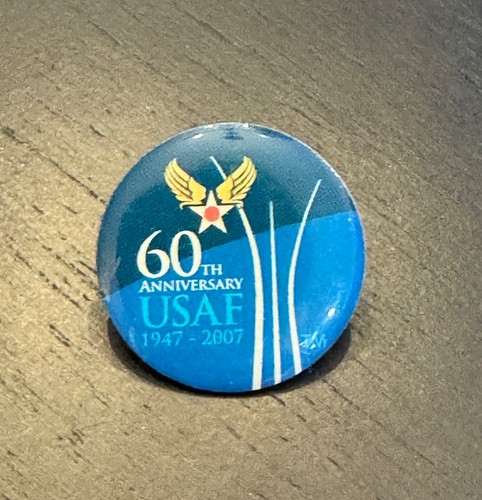 USAF 60th Anniversary 1947-2007 Tac Lapel Pin - 3/4" | eBay
