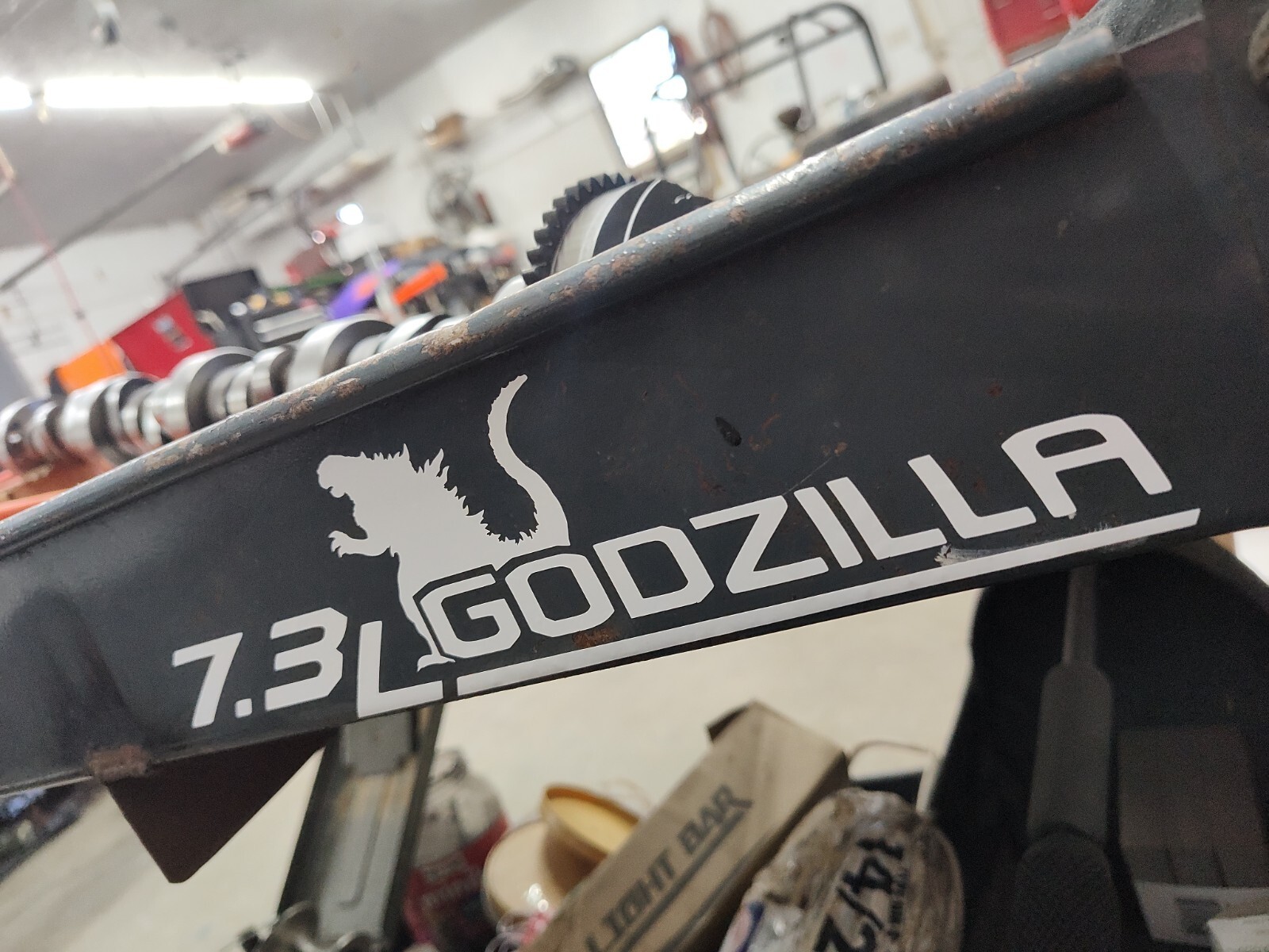 Set of 2 7.3L Godzilla Sticker Vinyl. Put Anywhere. Truck Car Toolbox ...