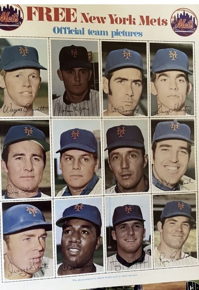 Complete set MLB Baseball Today's 1971 Stamp Books Mets Yankees Reds A ...