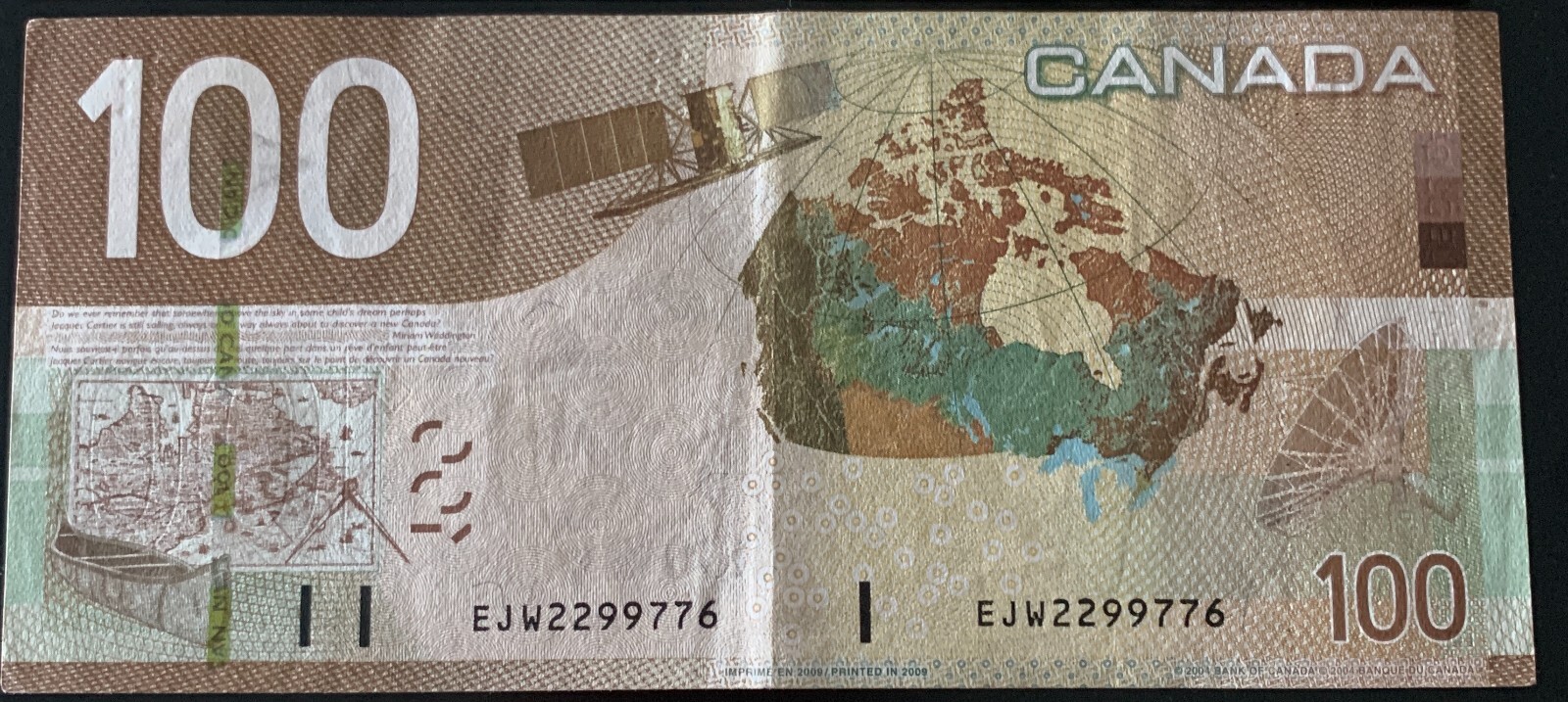 2004 - Canadian Hundred 100$ Dollar Banknote, Bank Of Canada | eBay