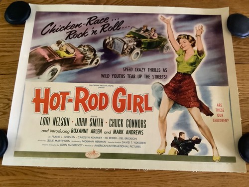Hot Rod Girl 1956 Original half sheet poster | eBay
