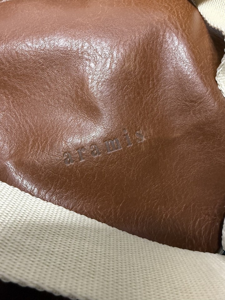 Vintage Aramis Brown Leather Duffle Bag Weekender Travel Gym 20” | eBay