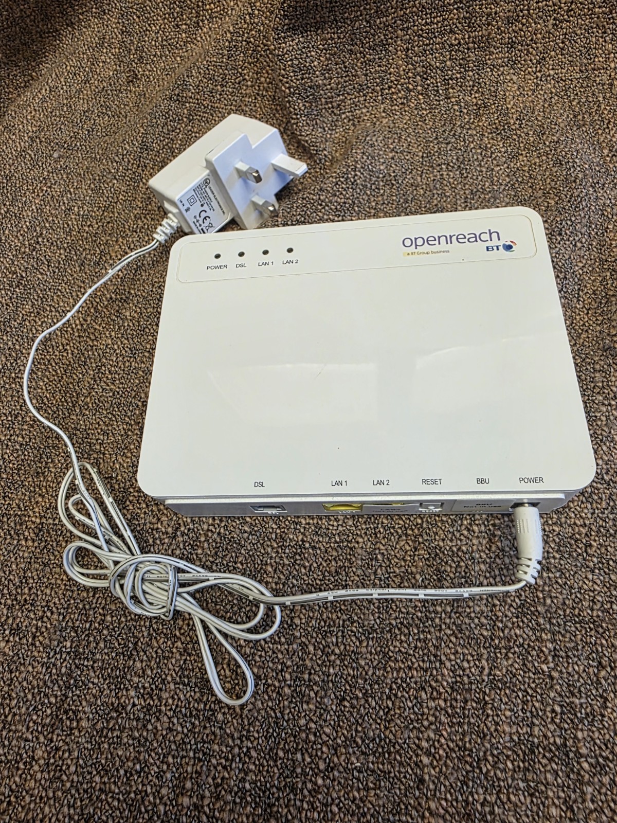 BT Openreach Nga ECI-CPE Modem Type 1B With Power Supply and Network ...