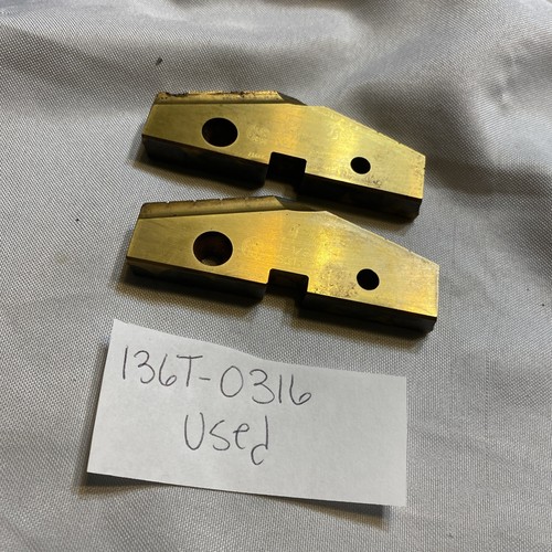 2 Allied 3½" #6 T-A HSS TiN Throw Away Inserts 136T-0316 3-1/2" Tip ...