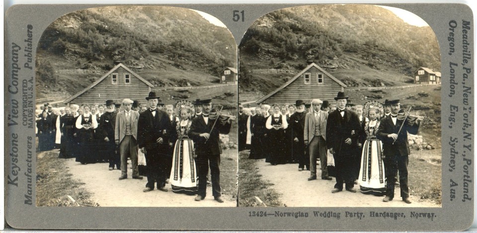 NORWAY, Norwegian Wedding Party, Hardanger--Keystone Stereoview R49 | eBay