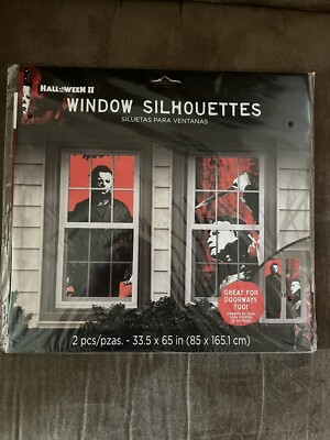 2 Michael Myers window silhouettes - Halloween II | eBay