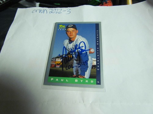 1993 Classic Best Paul Byrd Signed Baseball Card | eBay