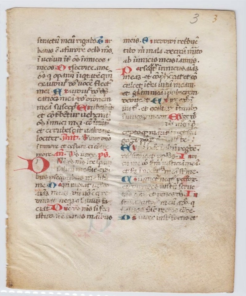 ILLUMINATED Medieval BREVIARY Book Hours MANUSCRIPT Vellum LEAF Lucca ...