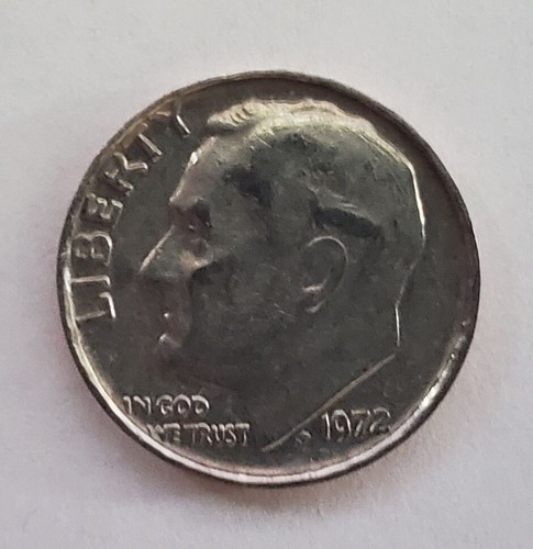 1972 Dime No Mint mark, Error Coin?, Tall Edge w/No Ridges, Good Cond ...