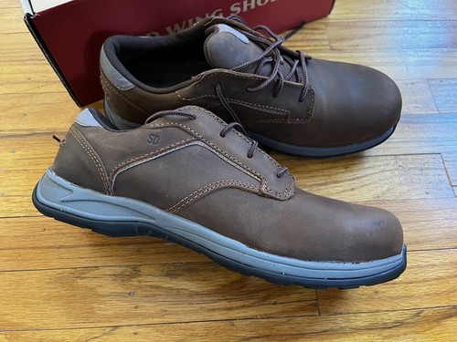 Red Wing Shoes Mens 6708 Safety Oxford Brown Work Boots Size 9.5 D NEW ...