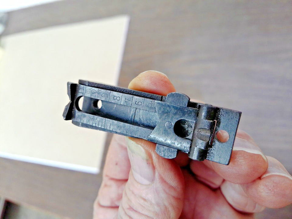 SPRINGFIELD TRAPDOOR RIFLE m1877 REAR SIGHT 2nd FORM COMPLETE | eBay