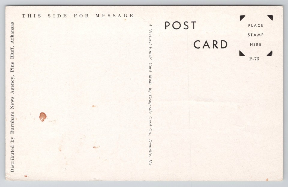 Postcard First Baptist Church Pine Bluff Arkansas | eBay
