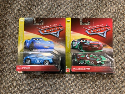 Disney Pixar Cars Sheldon Shifter & Cam Spinner Next Gen lot of 2 | eBay