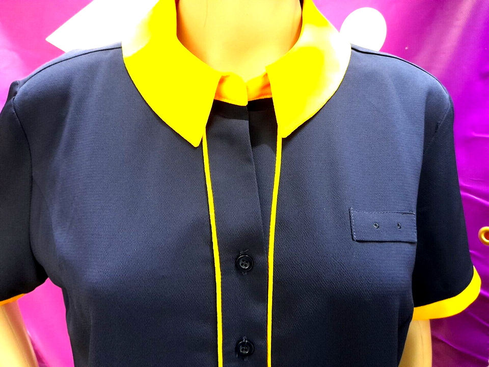 MONARCH AIRLINE CABIN STAFF UNIFORM SAMPLE BY DENNES JKT SIZE 18 BLOUSE ...