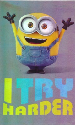 MINIONS THE MOVIE DOG TAG SINGLE HOLOFOIL STICKER CARD #25 FROM 2015 | eBay