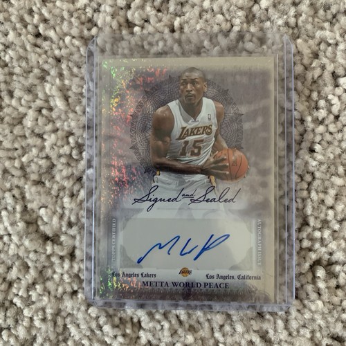 Metta World Peace 2025-2025 Topps Basketball Signed and Sealed Auto ...