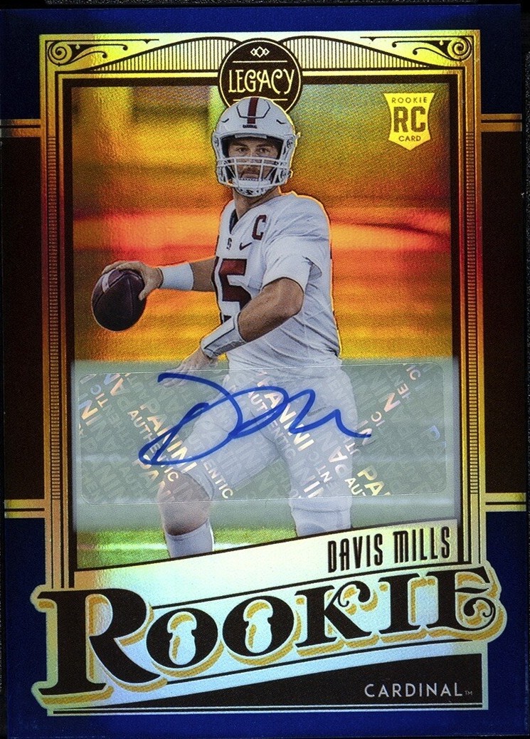 2021 Panini Legacy - Rookies Davis Mills #194 Premium Penmanship ...