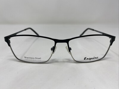 Esquire 1522 BLACK 55-15-145 Metal Full Rim Eyeglasses Frame 5432 | eBay