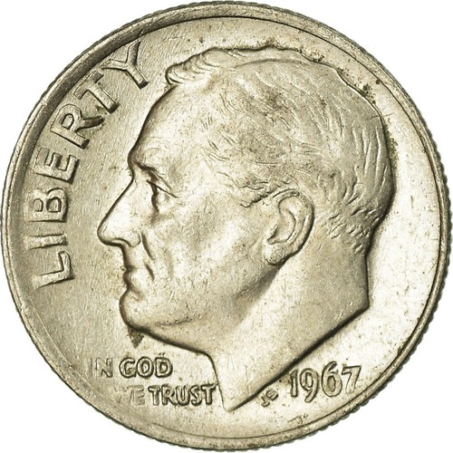[#728794] Münze, Vereinigte Staaten, Roosevelt Dime, Dime, 1967, U.S ...
