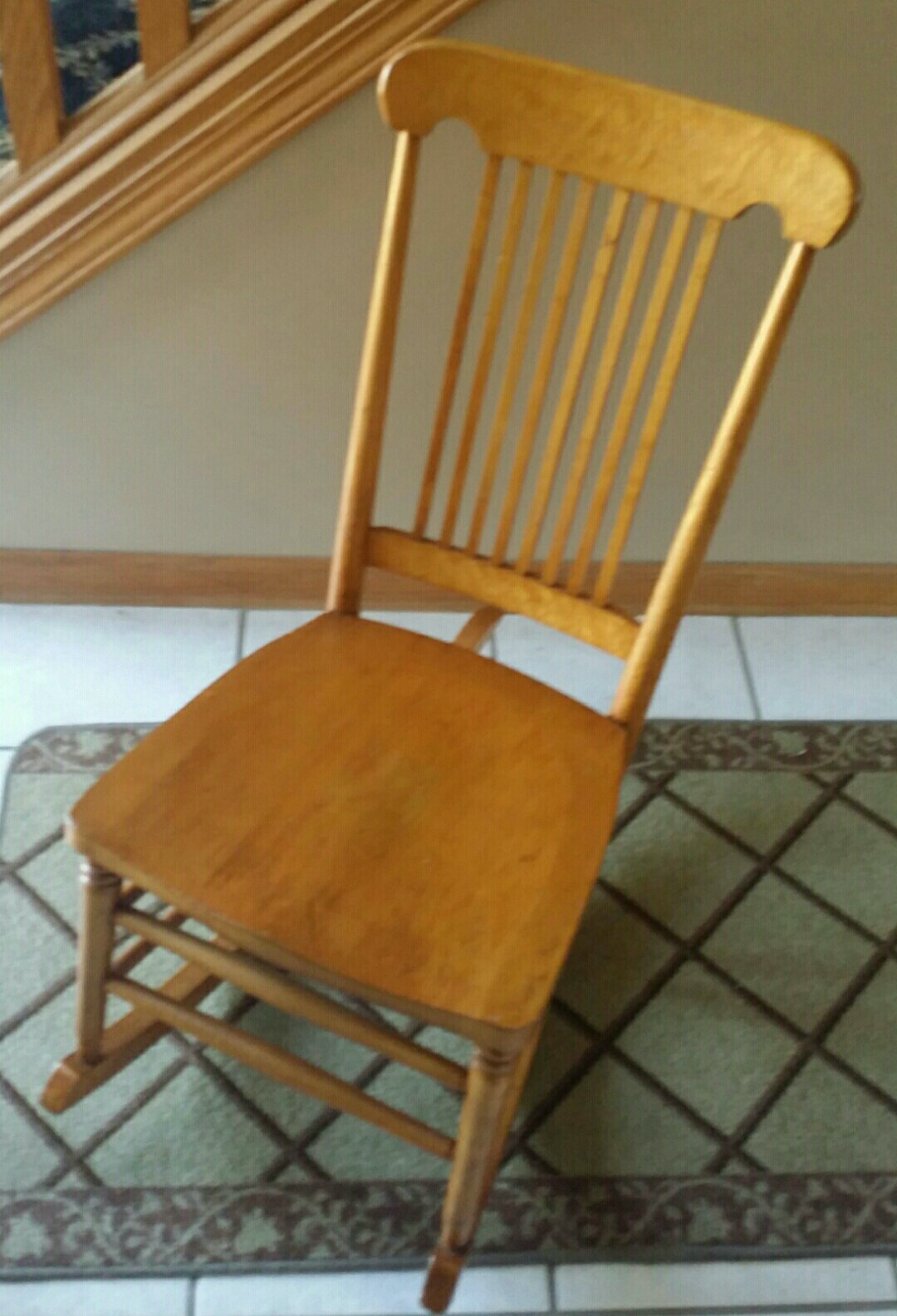 Vintage 1900s Heywood Brothers and Wakefield Childs TigerEye Maple ...