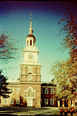 Independence Hall, Philadelphia 1957; THREE Purchased 35mm color slides ...