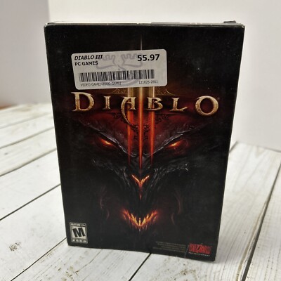 Diablo III 2012 ~ PC CD-Rom Video Game For Windows ~ Manual + Key ...