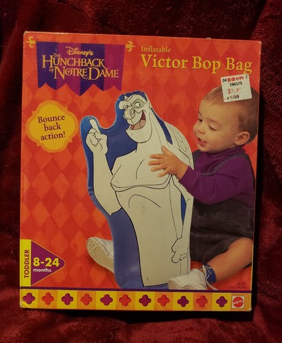 Disney hunchback of notre dame victor inflatable toddler bop bag 8-24 ...