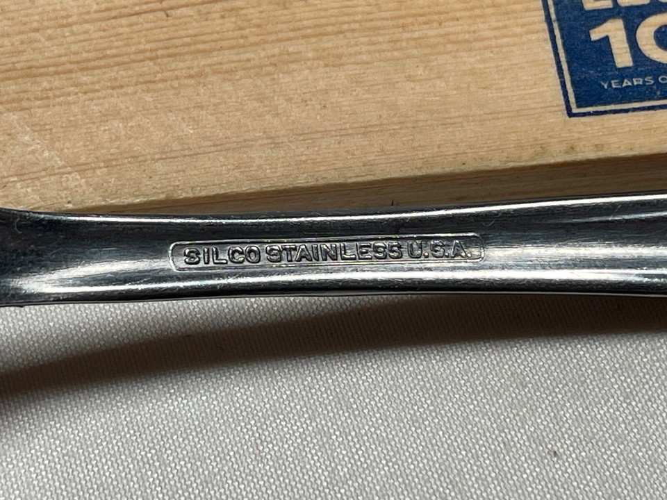 Silco INS 57 Iced Tea Spoon 7 5/8" Outlined Edge Stainless Steel ...