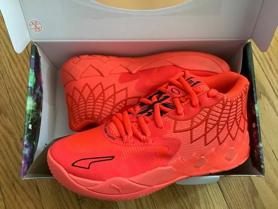 Puma MB.01 Not From Here BOYS GS YOUTH LaMelo Ball Red Blast 376886-02 ...