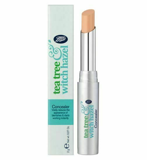 3x Boots Tea Tree and & Witch Hazel Concealer Stick 2g Natural Shade ...