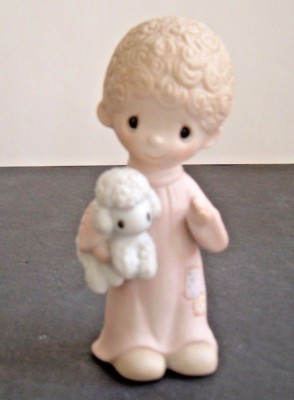 Precious Moments Nativity ~ Shepard Boy with Lamb ~ 1979 ~ No Mark | eBay