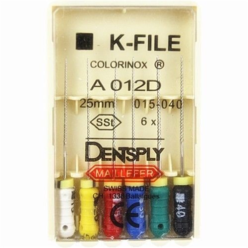 5Packs DENTSPLY NITI ENDODONTIC DENTAL K-FILES 25mm, #15-40 | eBay