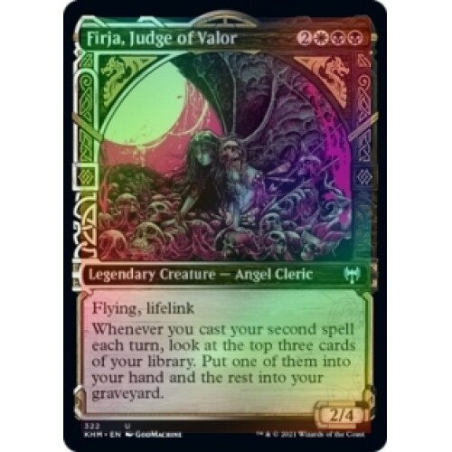 FOIL FIRJA, JUDGE OF VALOR (SHOWCASE) X4 Kaldheim KHM Magic MTG MINT ...