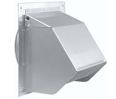 Wall Vent Cover Exterior Cap 6" Duct Vent Silver Kitchen Exhaust Fan ...
