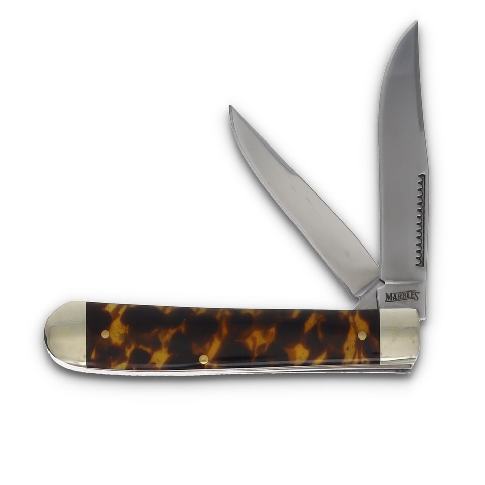 Marbles Trapper Pocket Knife Tortoise Shell handle | eBay