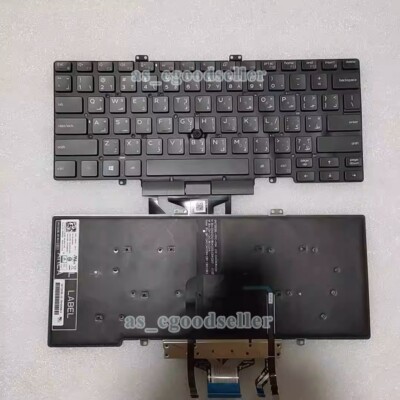 New for DELL Latitude 5400 5401 2019 Keyboard Arabic & US BACKLIT no ...