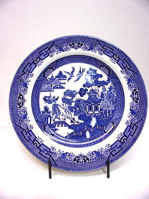 Set of Three Churchill Willow pattern 10 1/4" Plate | eBay