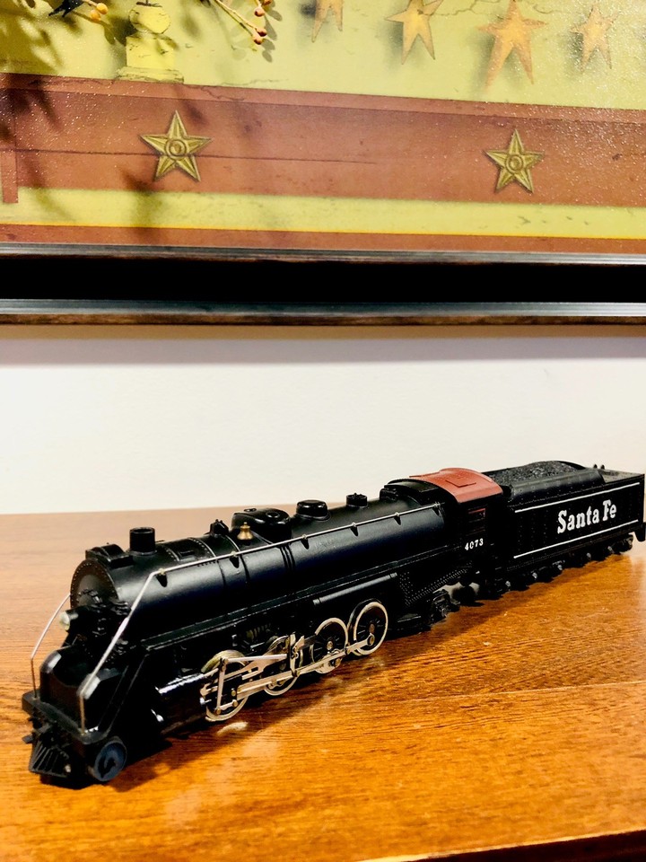 HO SCALE MANTUA 2-8-2 PACIFIC #4073 SANTA FE STEAM ENGINE LOCOMOTIVE ...
