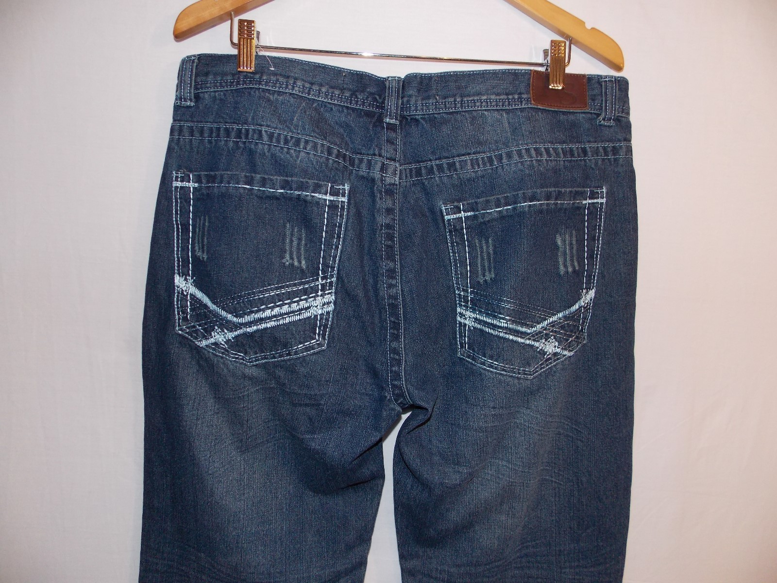 RED SNAP Jeans Distressed Denim Men`s Size 38 Inseam 32 | eBay