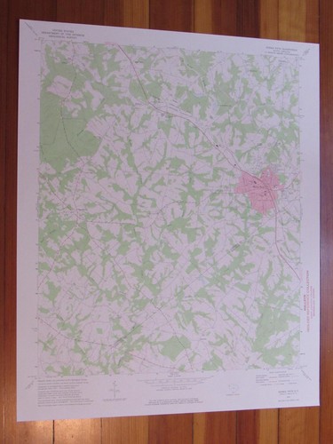 Honea Path South Carolina 1975 Original Vintage USGS Topo Map | eBay