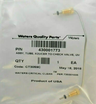 Waters 430001773 ACQUITY BSM Transducer to Check Valve Tube Assembly ...