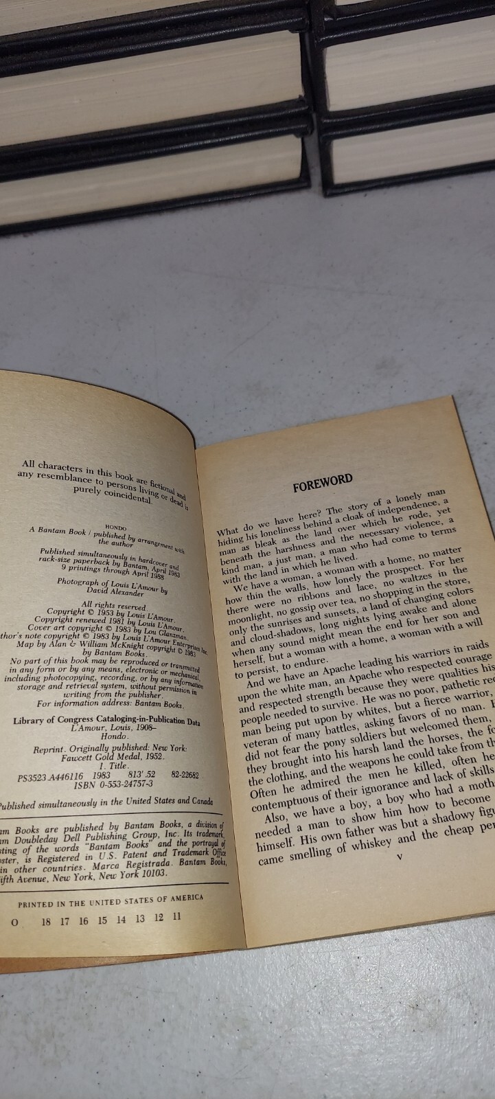 Hondo Western Paperback Book by Louis L'Amour from Bantam Book 1983 | eBay