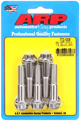 ARP-772-1006 ARP Bolts, 12-Point Head, Stainless 300, Polished, 10mm x ...